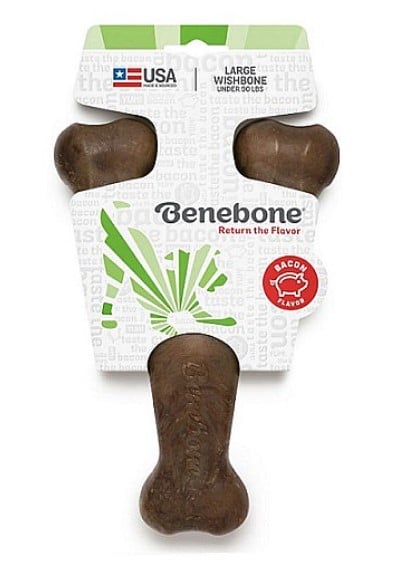 בנבון ווישבון בייקון עצם לעיסה לכלבים עד 13 ק"ג Benebon wishbone
