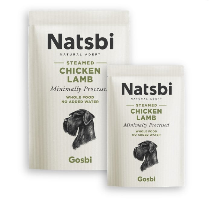 נטסבי כבש ועוף מזון טבעי לכלבים 200 גרם Natsbi Lamd and chicken